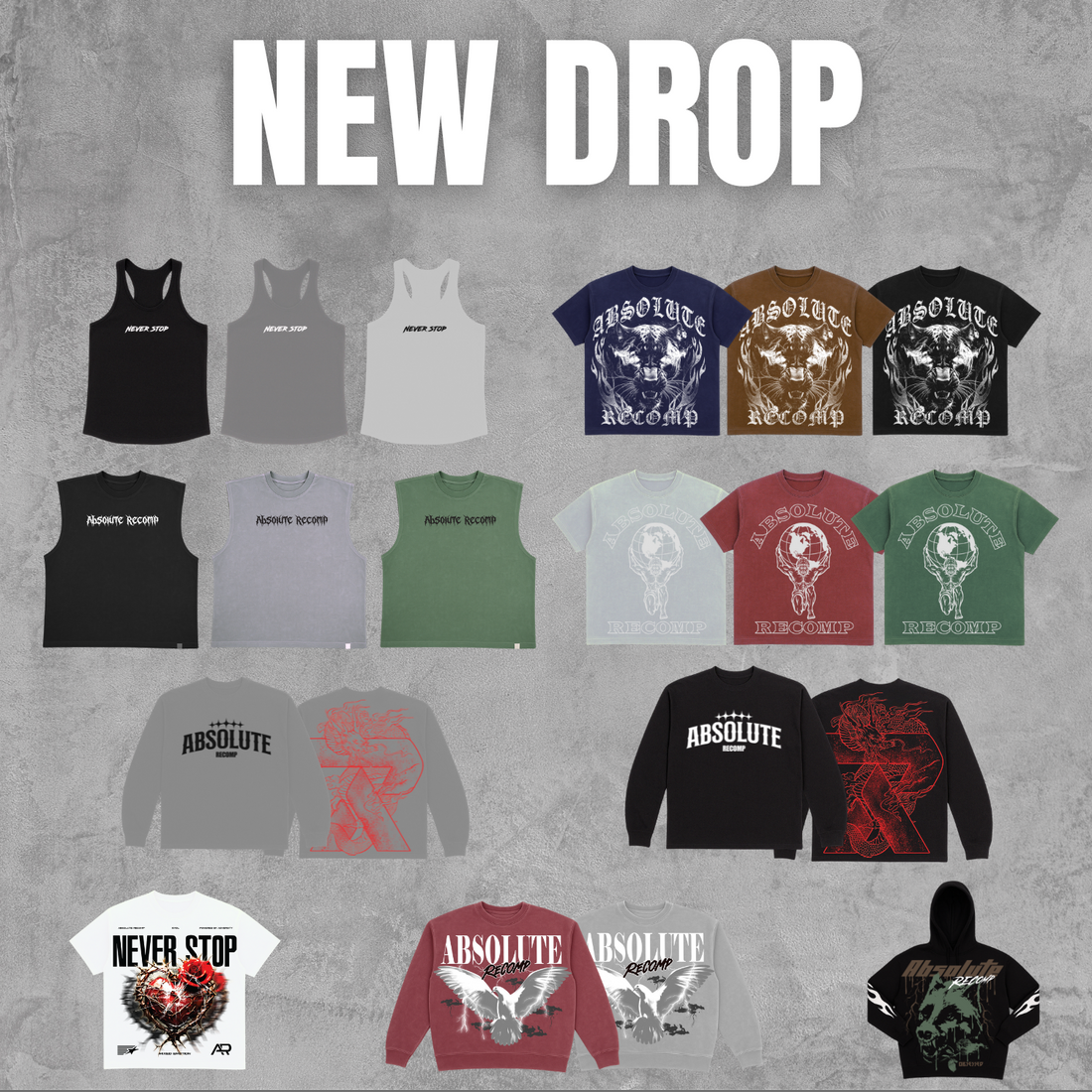 AR gym clothes and street wear graphic shirts – Absolute Recomp Clothing