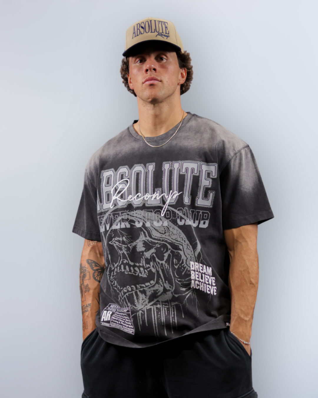 Drip Skull Oversize Tee – Absolute Recomp Clothing